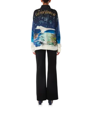 Casablanca Vol De Nuit Silk Shirt