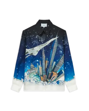Casablanca Vol De Nuit Silk Shirt