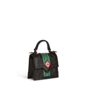 Casablanca Black Laurel Micro Jeanne Bag