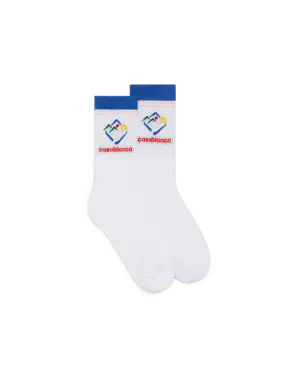 Casablanca Fuji Icon Printed Sports Socks - Multicolor