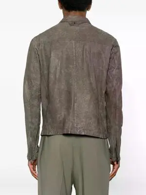 SALVATORE SANTORO Leather Zip-up Jacket