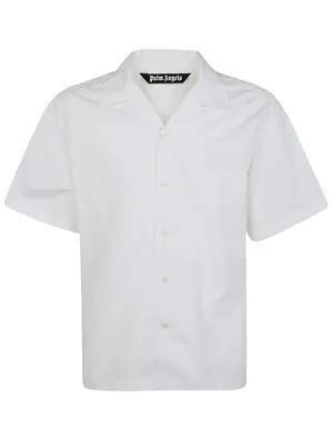 Palm Angels Curved Logo Bowling Shirt