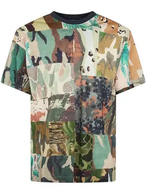 GALLERY DEPT. T-shirt Patchwork Camo "mixed Camo - Brown