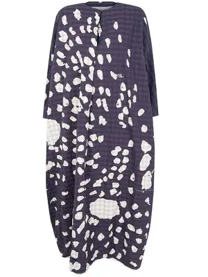 DANIELA GREGIS Short Sleeve Printed Dress - Red