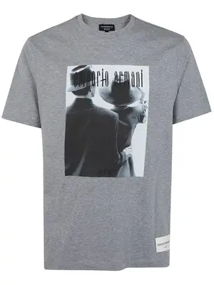 Emporio Armani T-shirt Ica Corta "icon - Gray