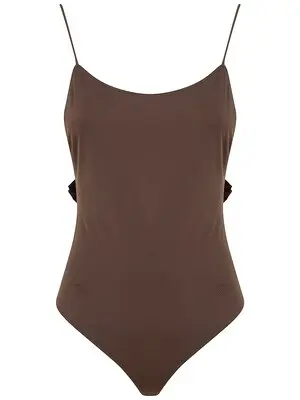 Jacquemus Le Maillot Cabana" V-neck One-piece Swimsuit - Brown
