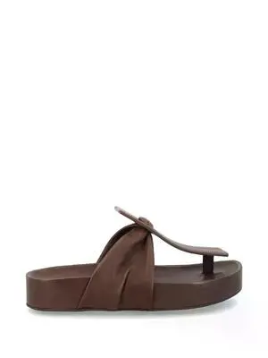UMA WANG Knotted Detail Strap Slides