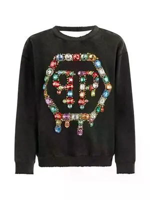 Philipp Plein Embellished Sweatshirts Hoodies For Women