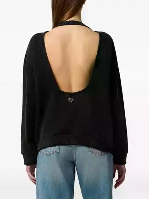 Philipp Plein Open-back Embellished Sweatshirt
