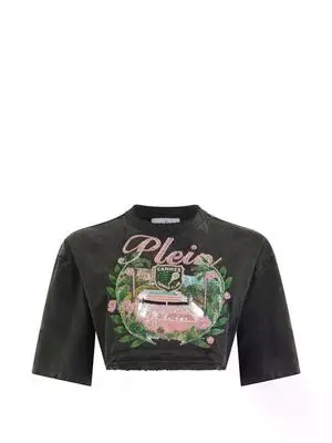 Philipp Plein Printed Crop Top