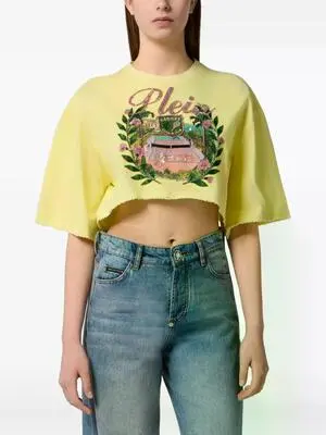 Philipp Plein Embellished Crop Top