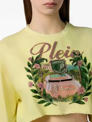 Philipp Plein Embellished Crop Top