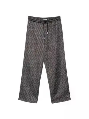 Gcds Monogram-print Drawstring Track Pants