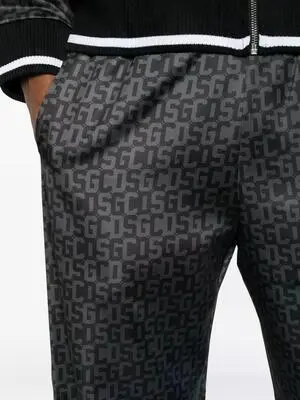 Gcds Monogram-print Drawstring Track Pants