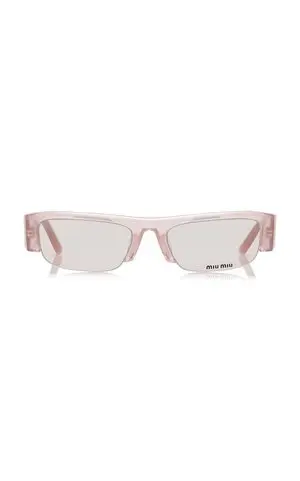 Miu Miu Square Frame Acetate Sunglasses - Pink