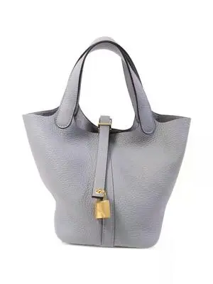 Hermès Pm Picotin Lock Shoulder Bag - Grey
