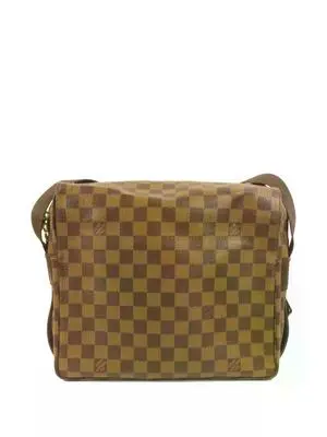 LOUIS VUITTON Naviglio Damier Ebène Shoulder Bag - Brown