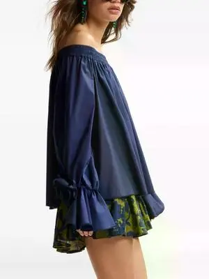 Essentiel Antwerp Off-shoulder Rosette Embellished Blouse
