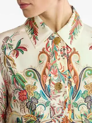 Etro Paisley-print Cropped Jacket
