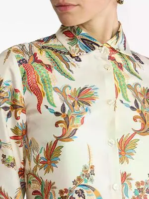 Etro Silk Paisley Print Shirt