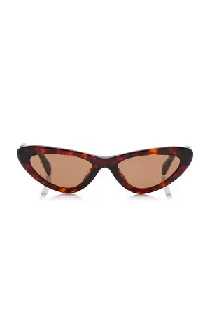 Miu Miu Cat-eye Acetate Sunglasses - Brown