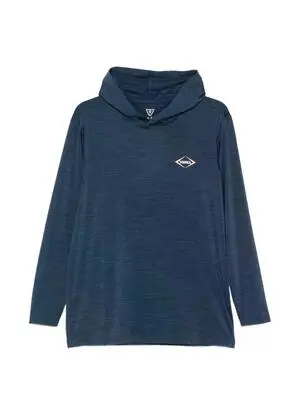 VISSLA Long Sleeve Hooded T-shirt With Logo Print