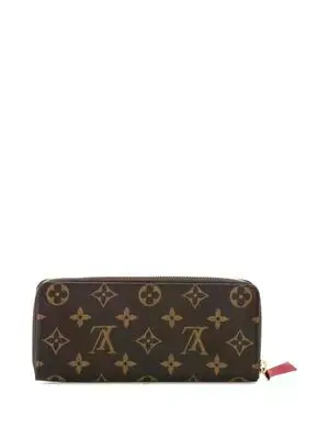 LOUIS VUITTON Clemence Wallet Monogram Canvas Small Wallets - Brown