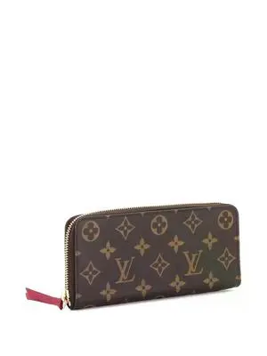 LOUIS VUITTON Clemence Wallet Monogram Canvas Small Wallets - Brown