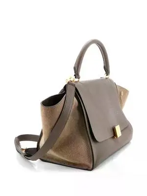 Celine Trapeze Satchel - Brown