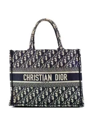 Dior Book Oblique Canvas Medium Tote Bag
