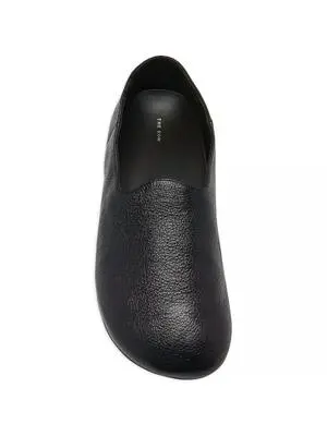 THE ROW Grained Leather Slippers