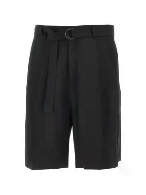 CMMN SWDN Belted Pleated Shorts