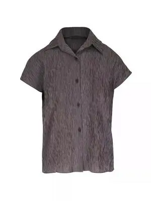 PETER COHEN Striped Short-sleeve Blouse