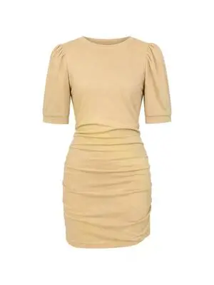 Isabel Marant Étoile Draped Puff-sleeve Mini Dress