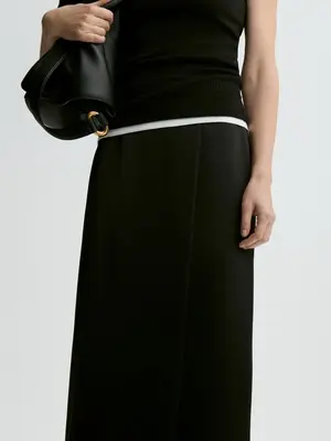 BY MALENE BIRGER Pacia Satin Maxi Skirt - Black