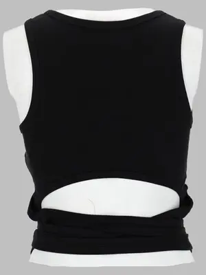 DIESEL® T-anky-tail" Crop Top With Lace Detail