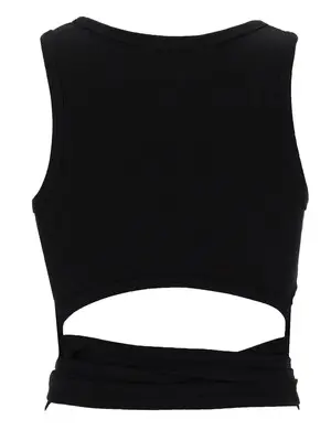 DIESEL® T-anky-tail" Crop Top With Lace Detail