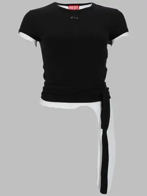 DIESEL® T-shirt A Costine Con Lacci
