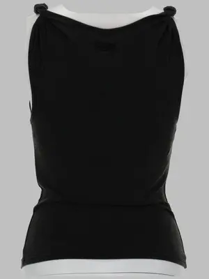 DIESEL® Tank Top With Twisted Straps - Black