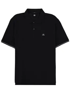 C.P. COMPANY C. P. Company Polo Col Logo - Black