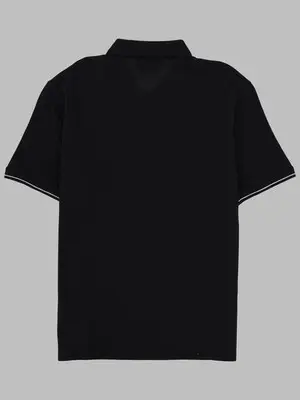 C.P. COMPANY C. P. Company Polo Col Logo - Black