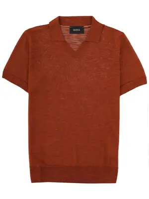 Hugo Boss Polo "l-naden" In Seta