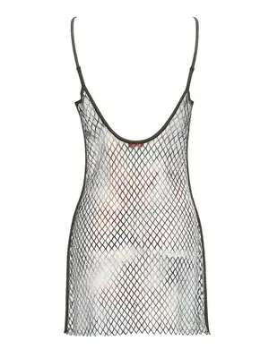 DIESEL® Sheer Printed Mesh Mini Dress