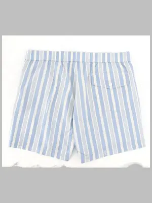 Moncler Striped Swim Shorts With Logo Detail - Multicolour