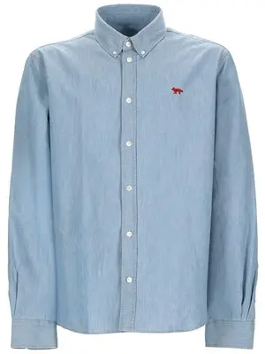 Maison Kitsuné Camicia "profile Fox - Azure