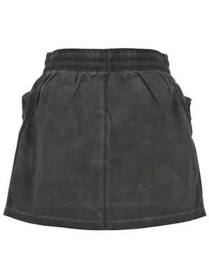 DIESEL® Nylon Mini Skirt With Maxi Pockets