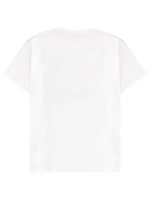 DIESEL® Cotton T-shirt With Logo Print - White
