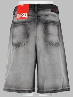 DIESEL® Skeleton Denim Shorts - Grey