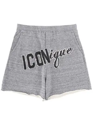 Dsquared2 Iconique" Logo Shorts - Grey