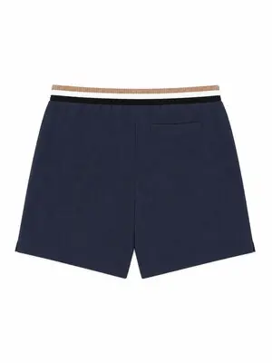 BOSS Swim Shorts With Logo Detail - Blue